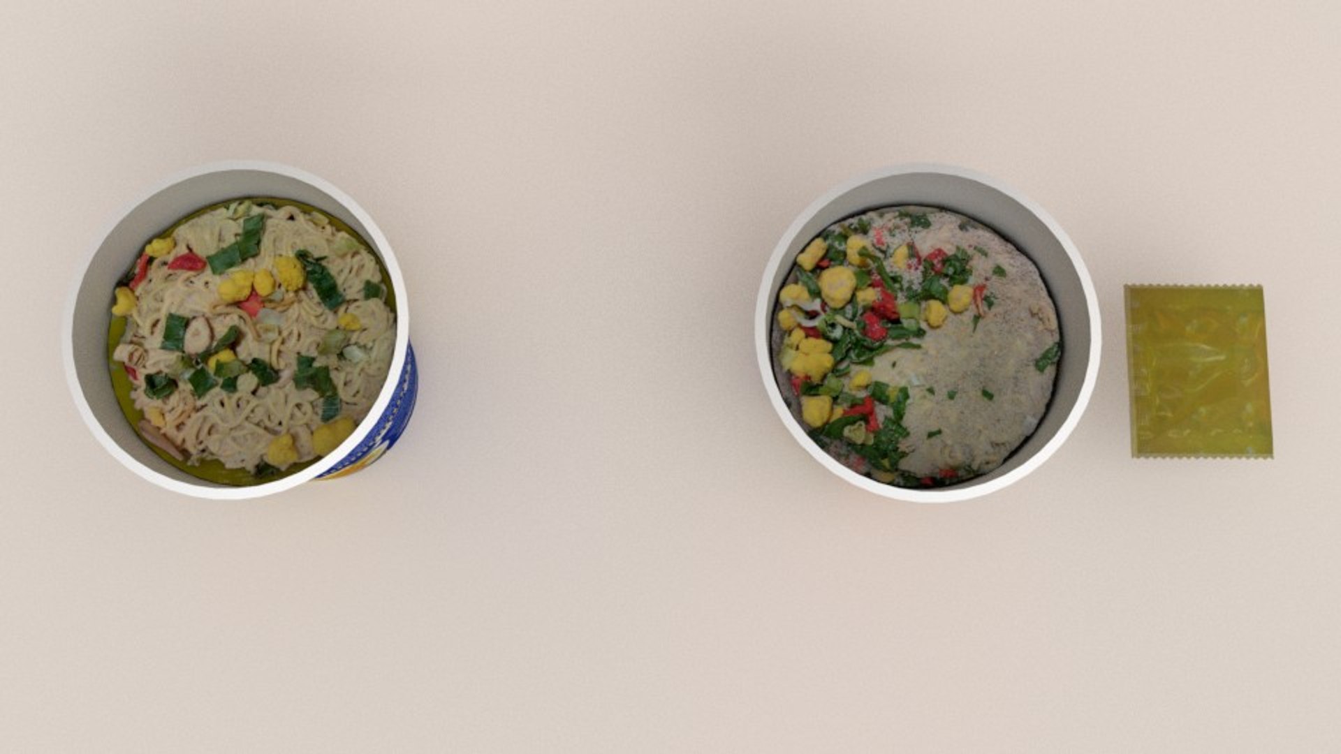 3d Nissin Instant Cup Noodles Model