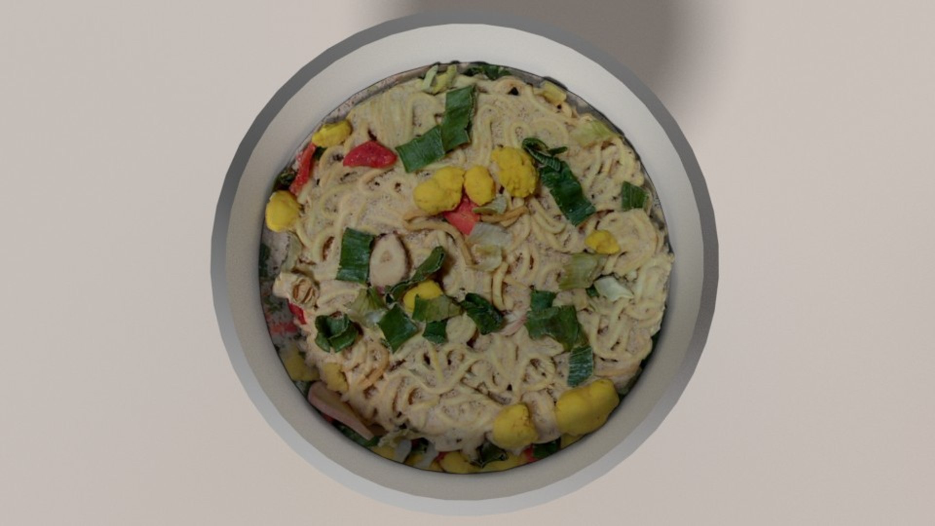 3d Nissin Instant Cup Noodles Model