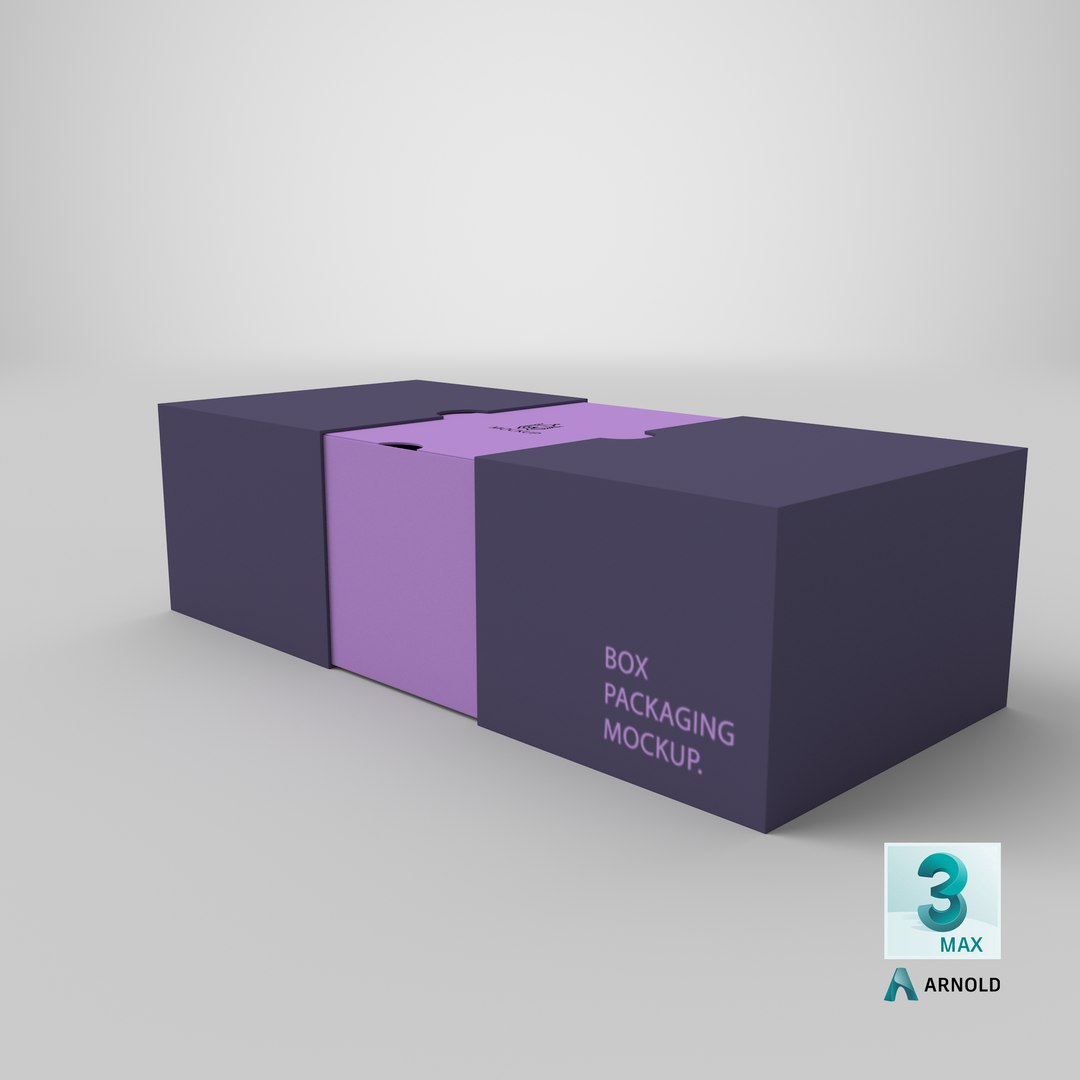 3D box packaging - TurboSquid 1491805