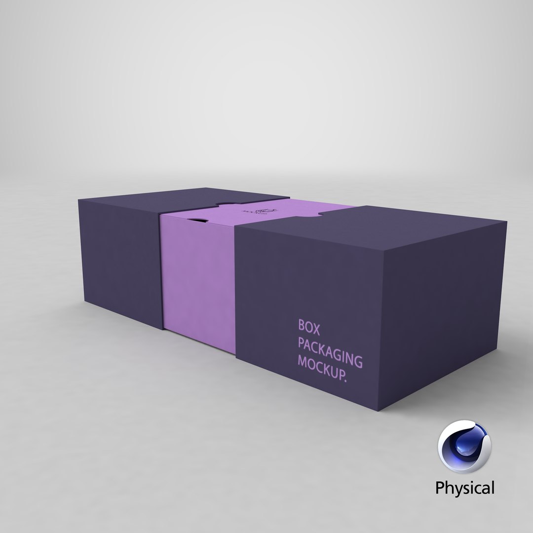 3D box packaging - TurboSquid 1491805