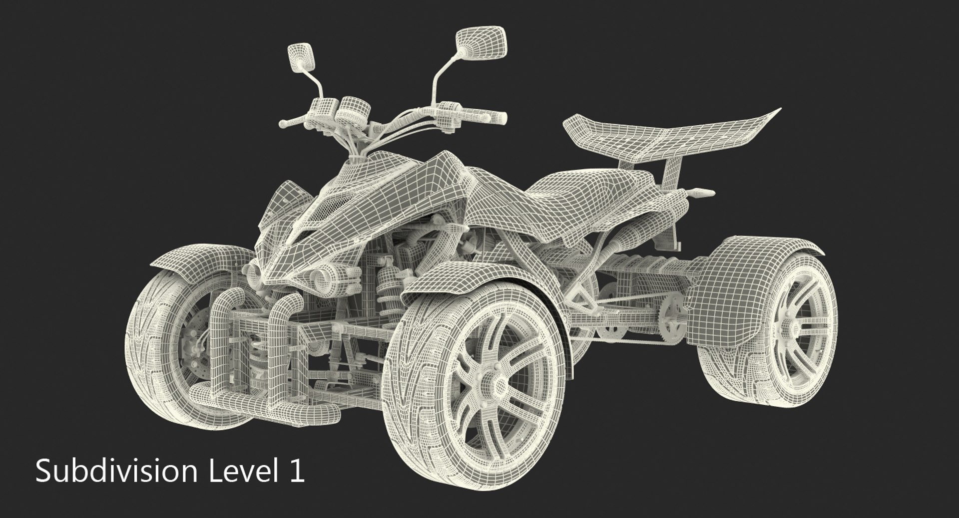 Quad bike spy racing 3D model - TurboSquid 1163457