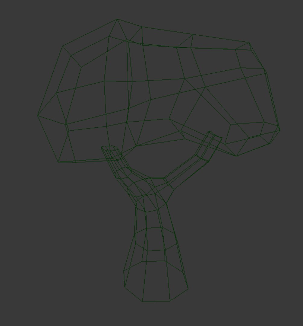 Free Cartoon Tree 3d Model