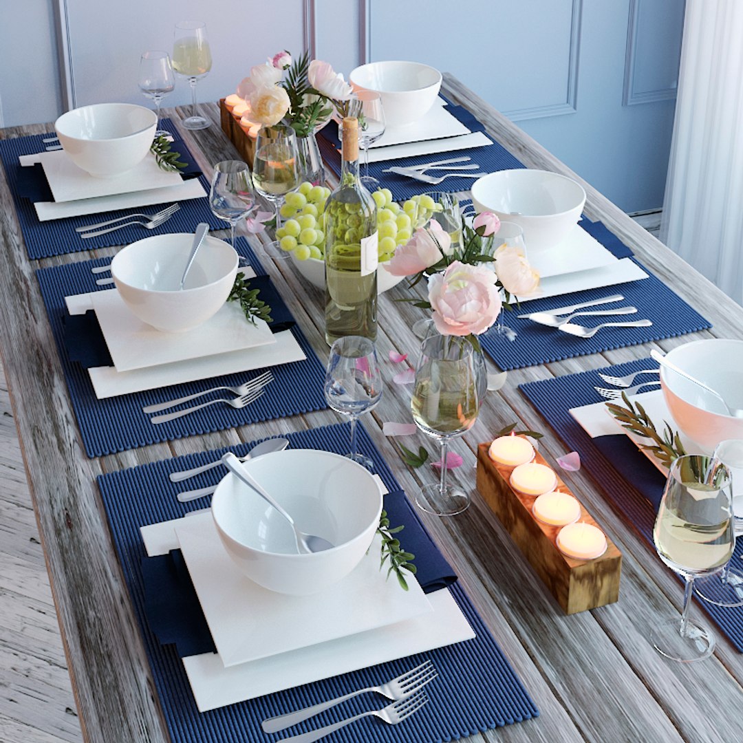 3d Model Serving Set