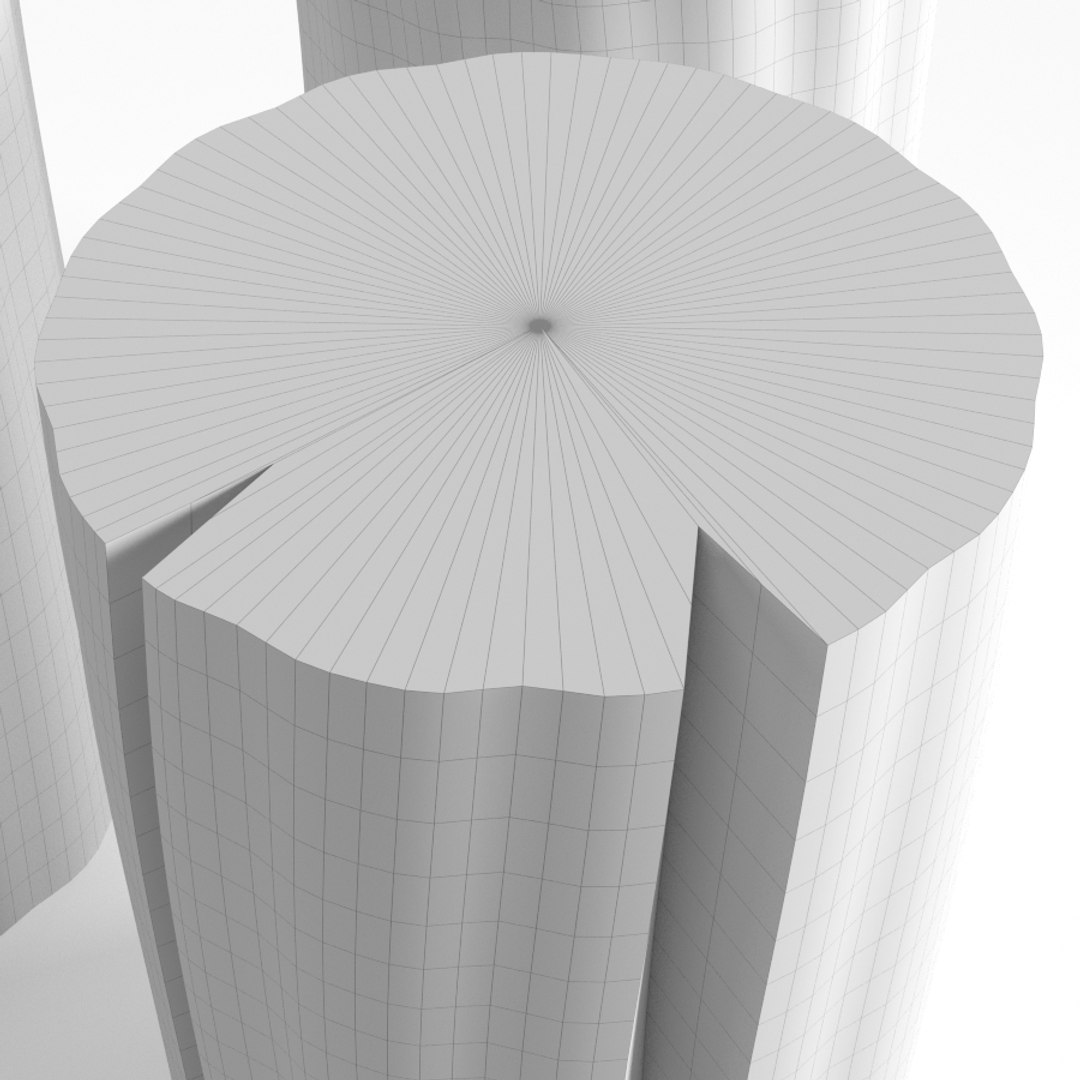 3D Wood Stub Tables Model - TurboSquid 1494411