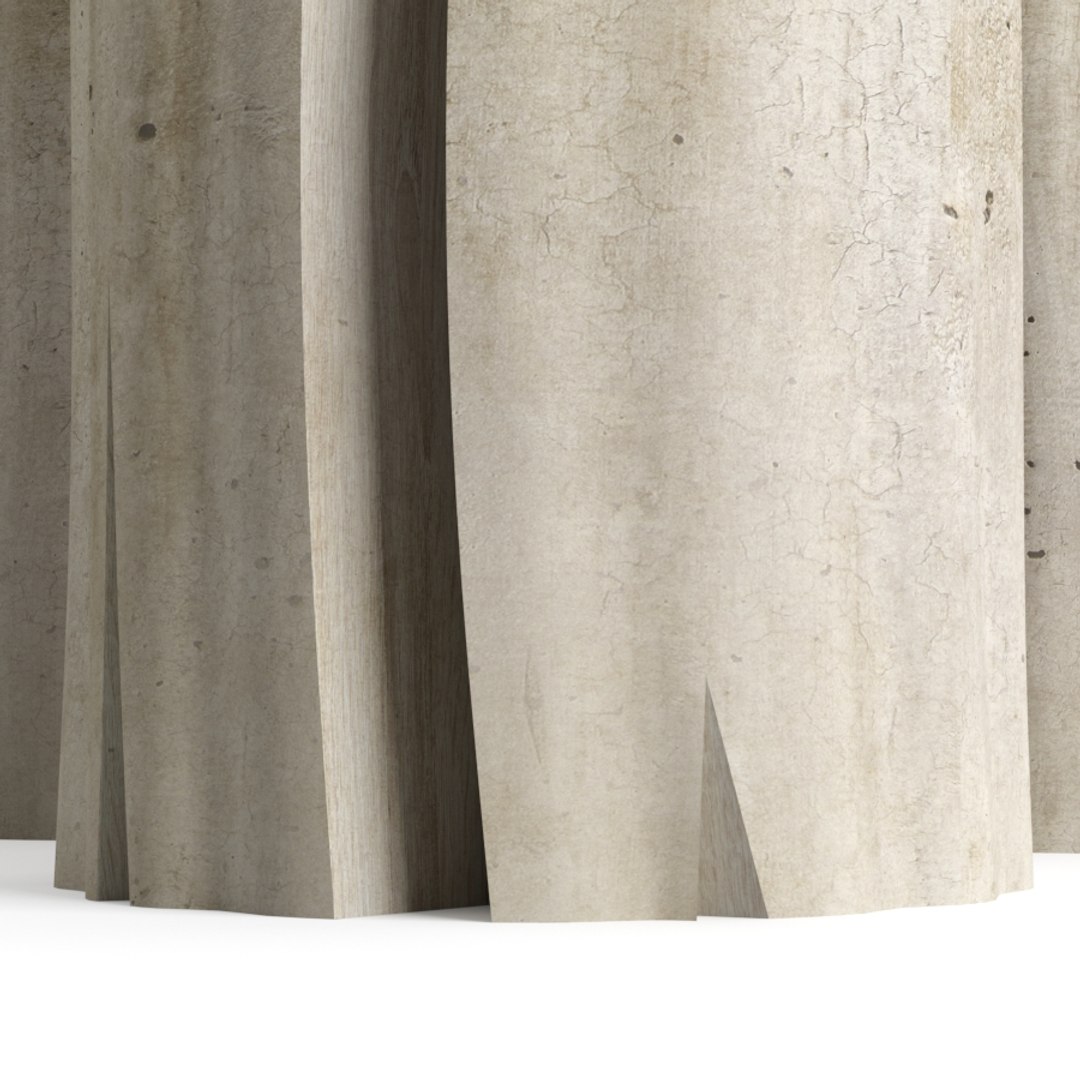 3D Wood Stub Tables Model - TurboSquid 1494411