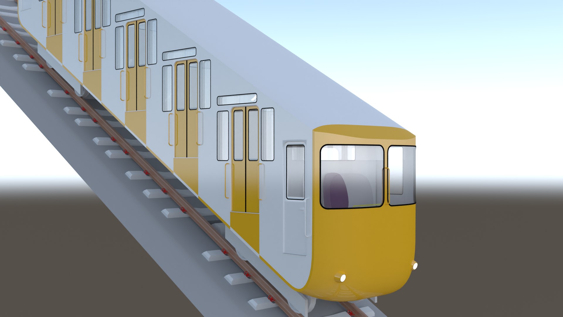 Vintage Funicular Model - TurboSquid 1909356
