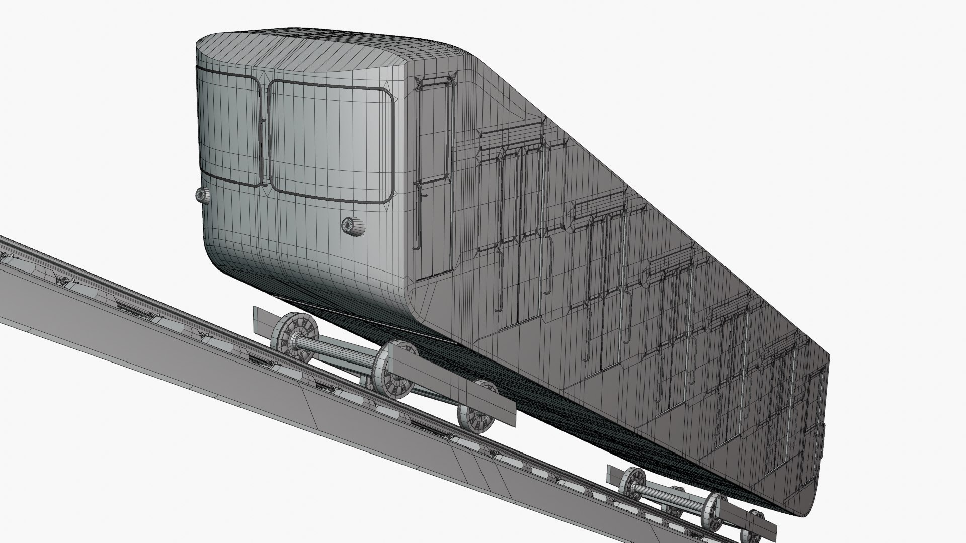 Vintage Funicular Model - TurboSquid 1909356