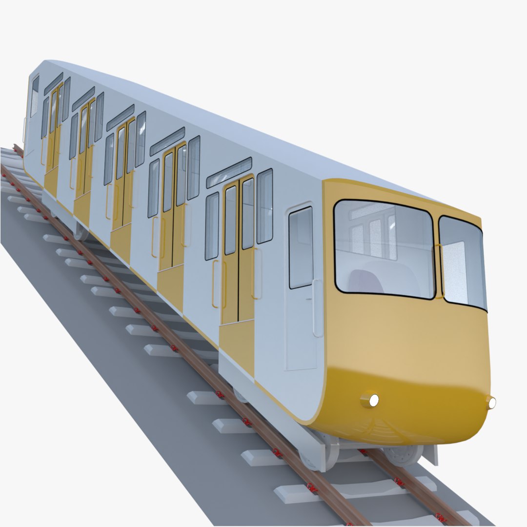 Vintage funicular model - TurboSquid 1909356