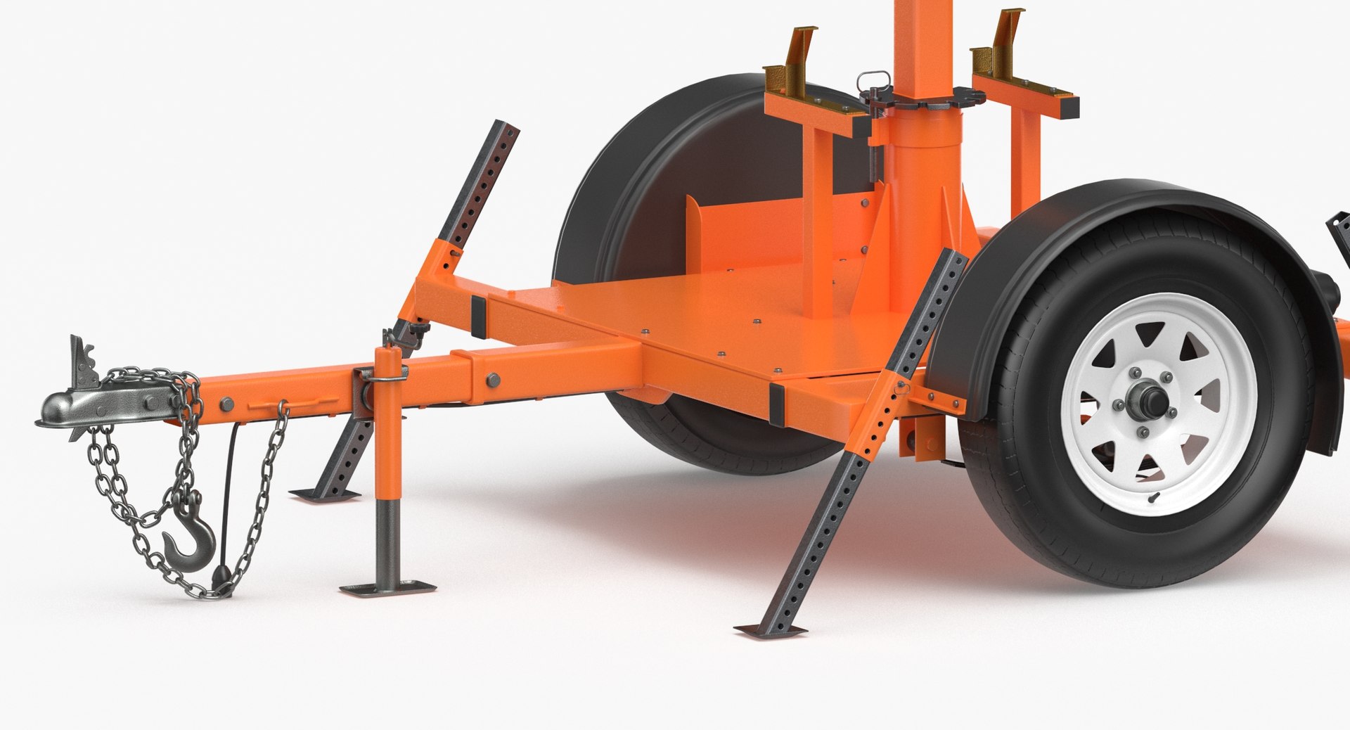 Mobile Arrow Sign Trailer Right Clean And Dirty 3D Model - TurboSquid ...