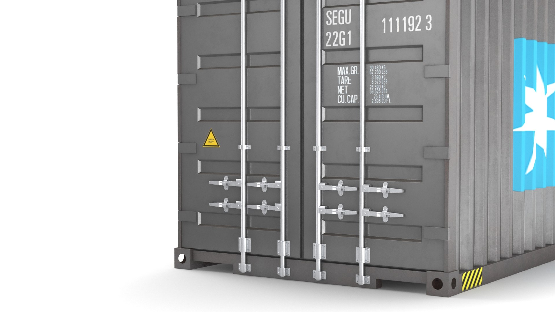 Real Shipping Container 3D Model - TurboSquid 1659993