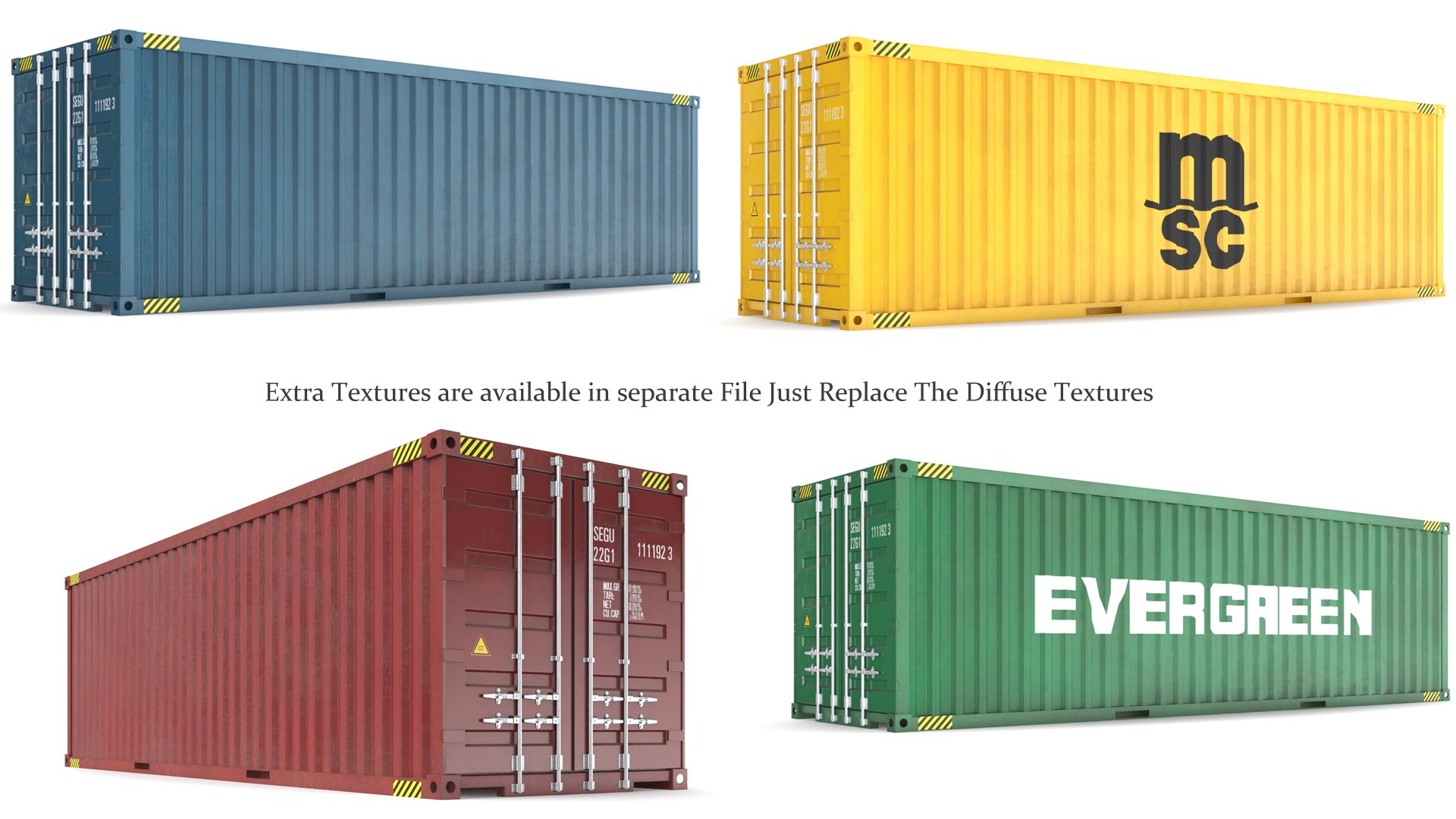 Real Shipping Container 3D Model - TurboSquid 1659993