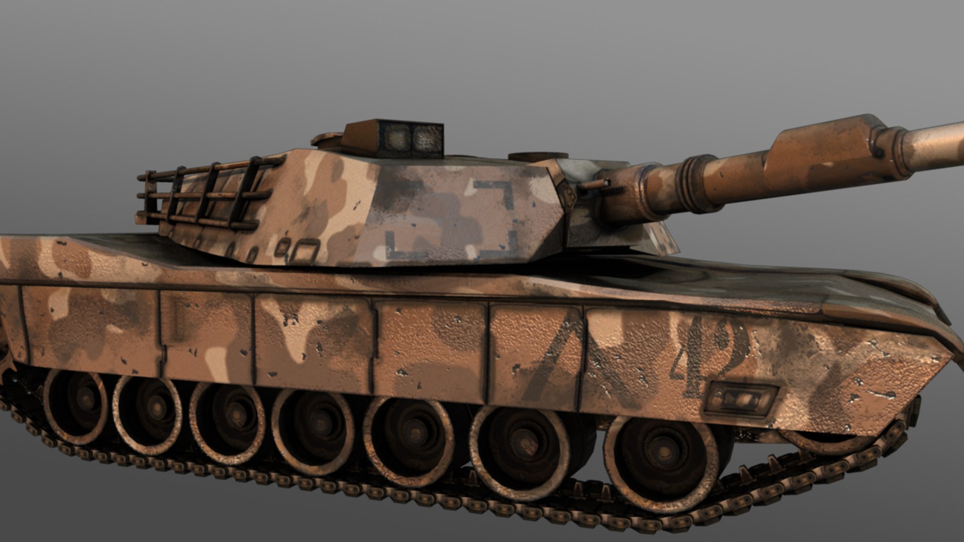 Abrams Tank 3d Model