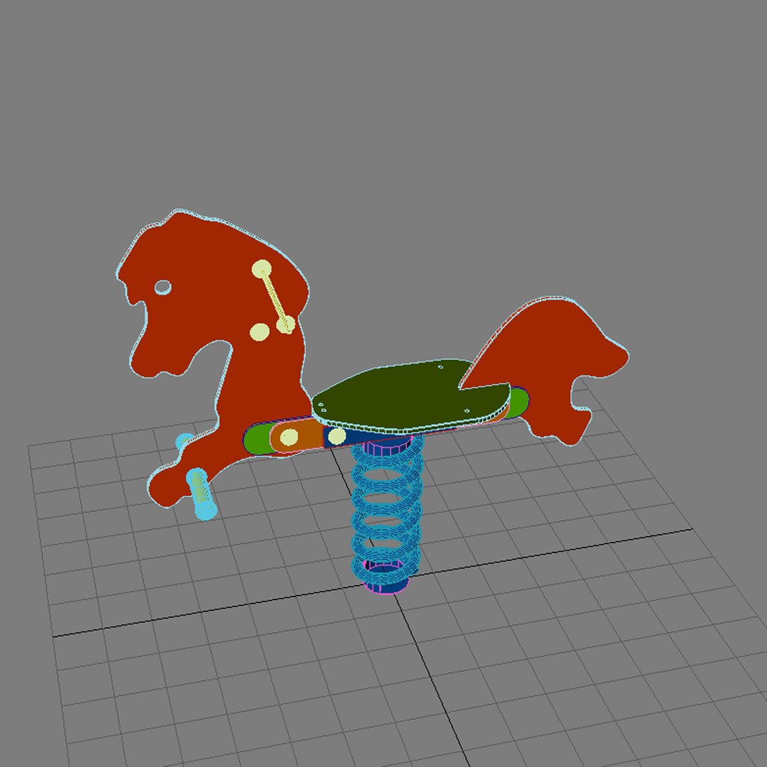 horse springtoy 2011 3d 3ds