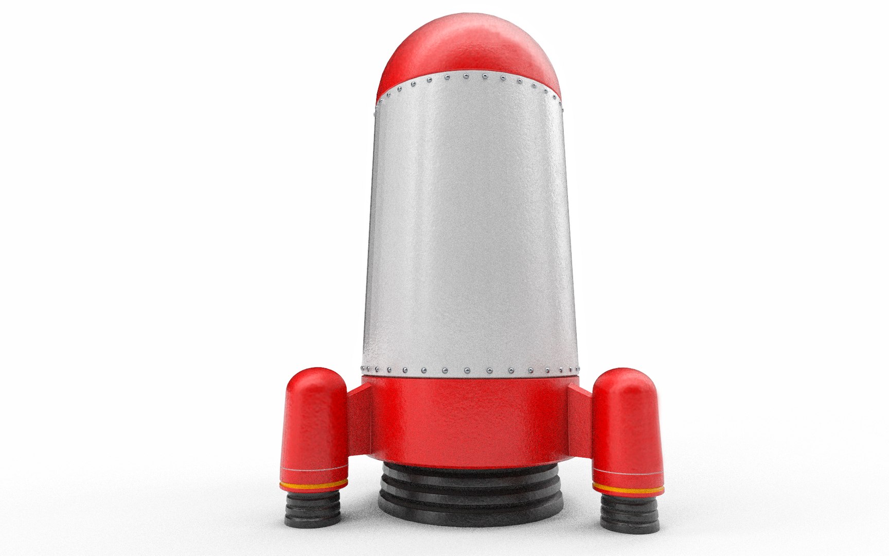 Realistic cartoon rocket 3D - TurboSquid 1602544