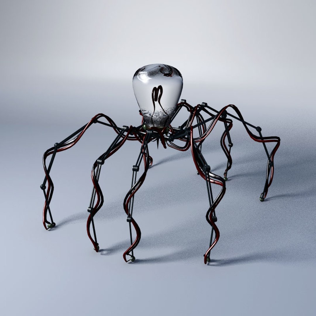 Mechanical Robot Spider Obj
