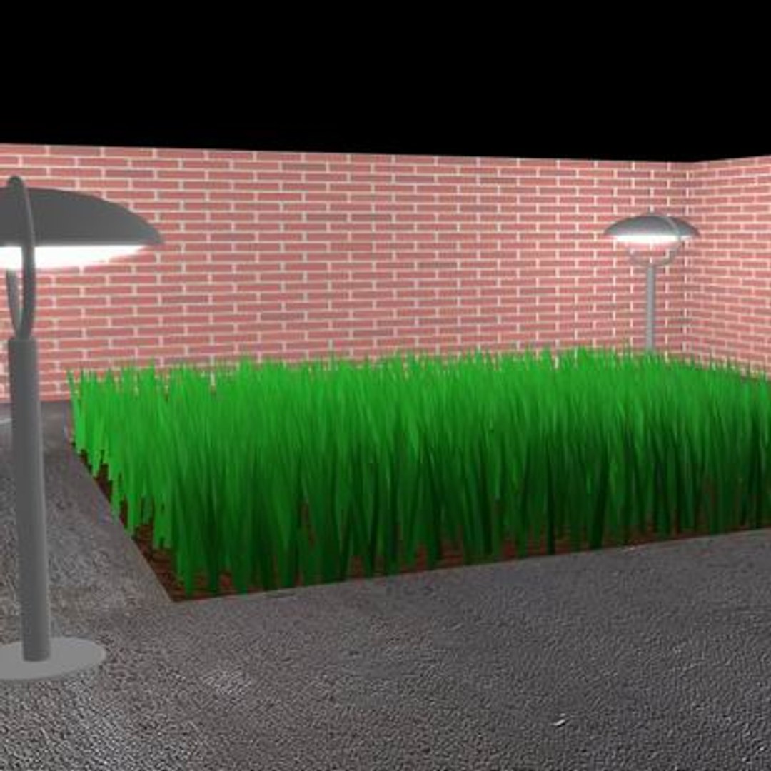 3d garden light model