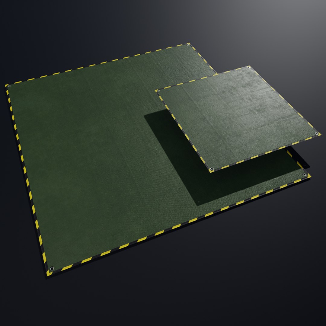 3D Tarp Green PBR - TurboSquid 1300419