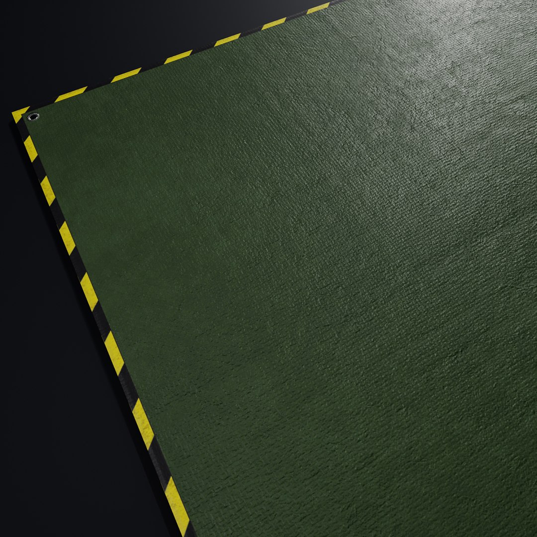 3D Tarp Green PBR - TurboSquid 1300419