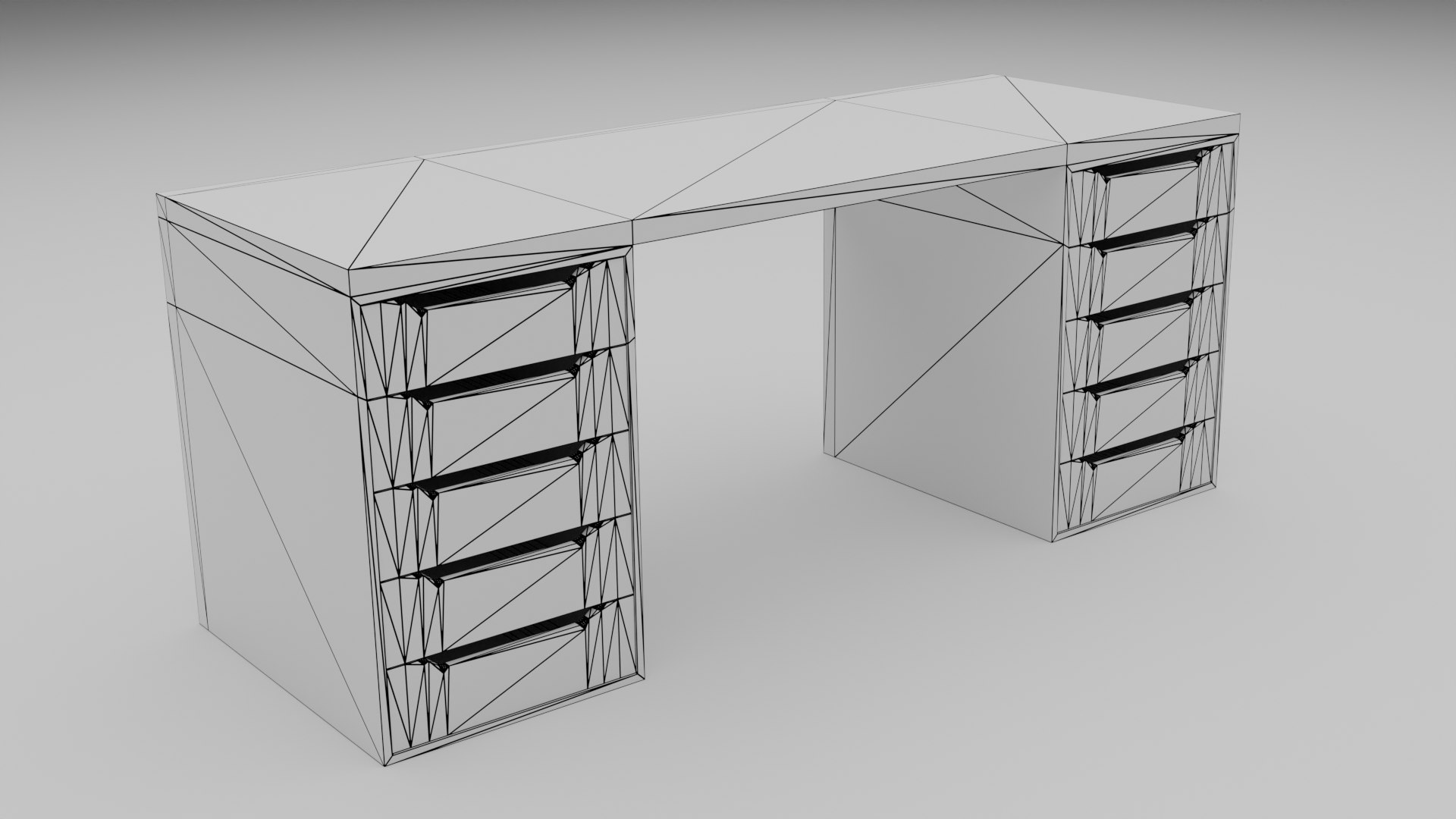 3D Model Makeup Desk - TurboSquid 1854185