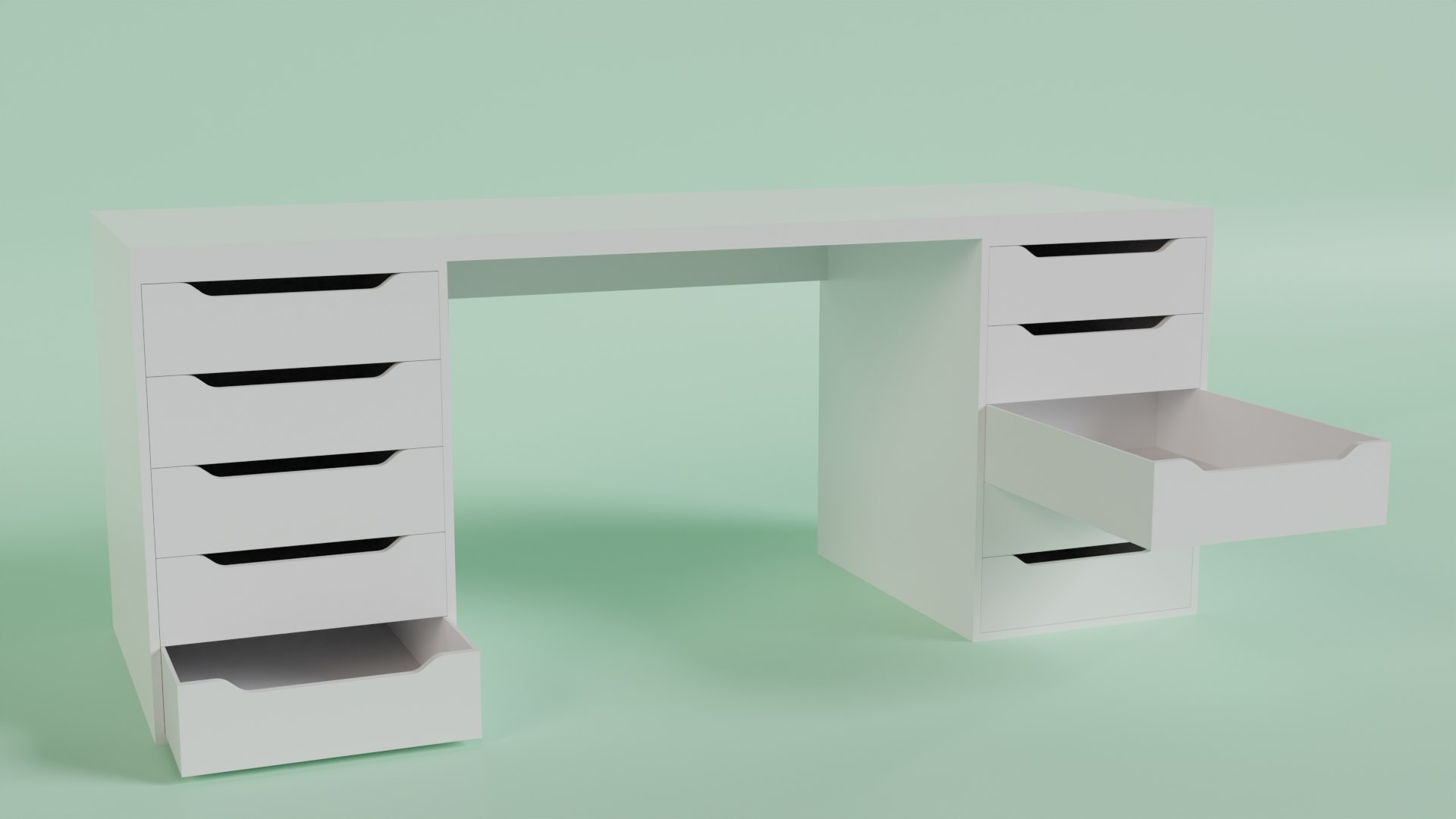 3D Model Makeup Desk - TurboSquid 1854185