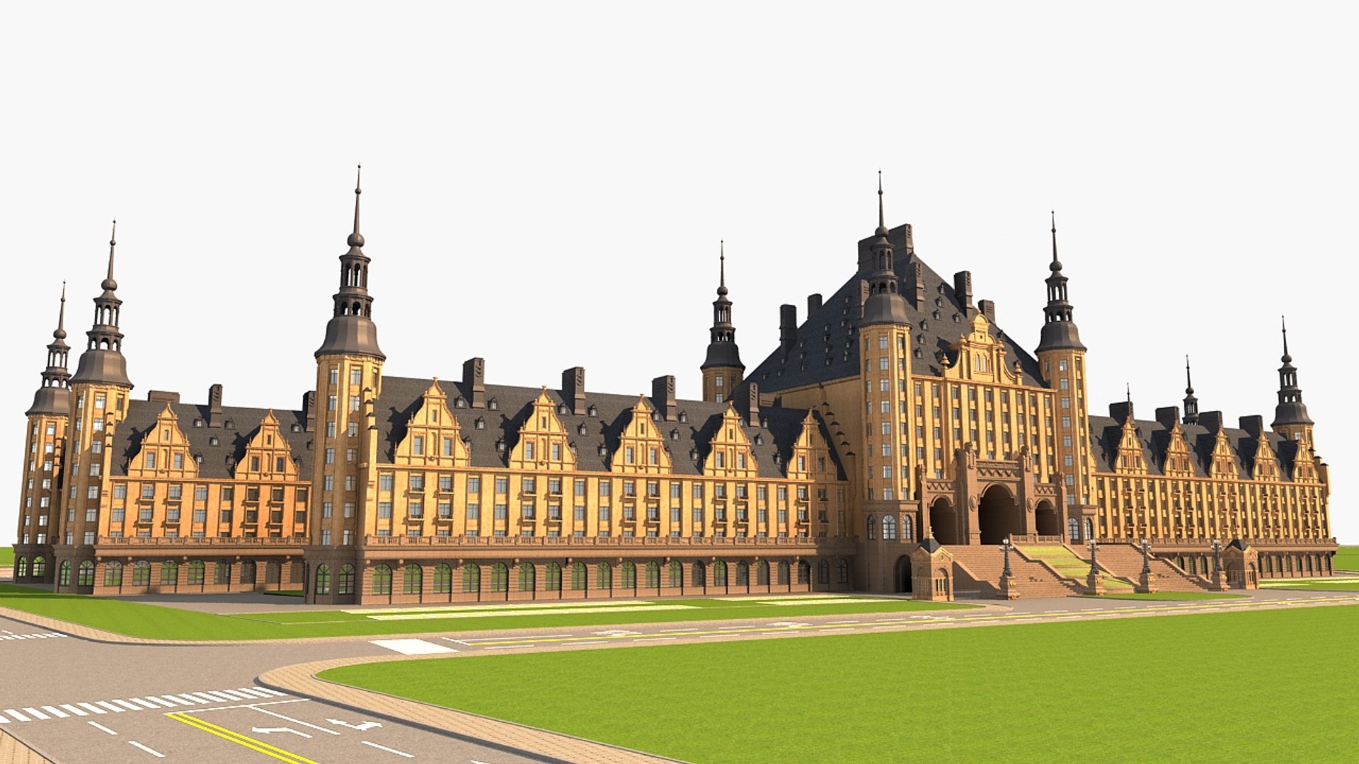 European Style Hotel 2 3D - TurboSquid 2128929