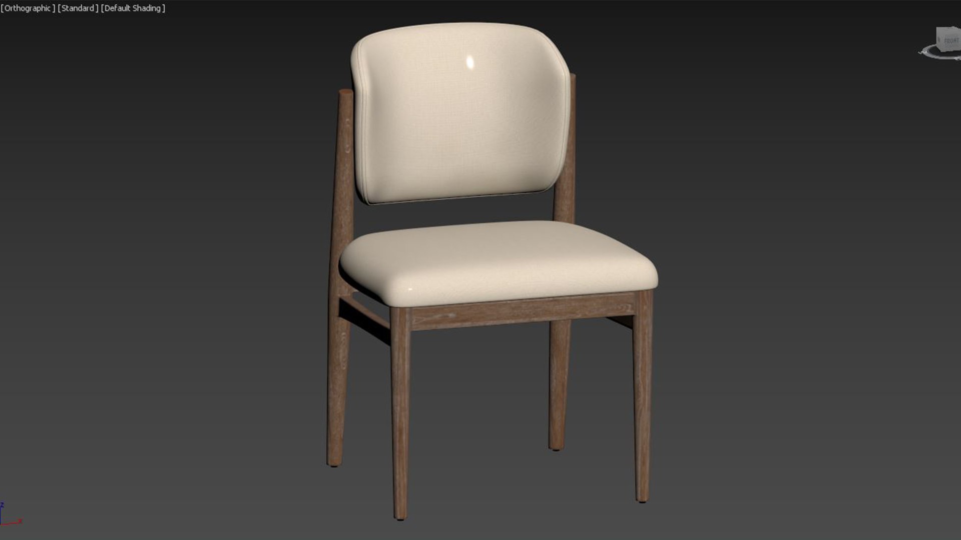 3D Model Four Hands Joren Dining Chair - TurboSquid 2040406