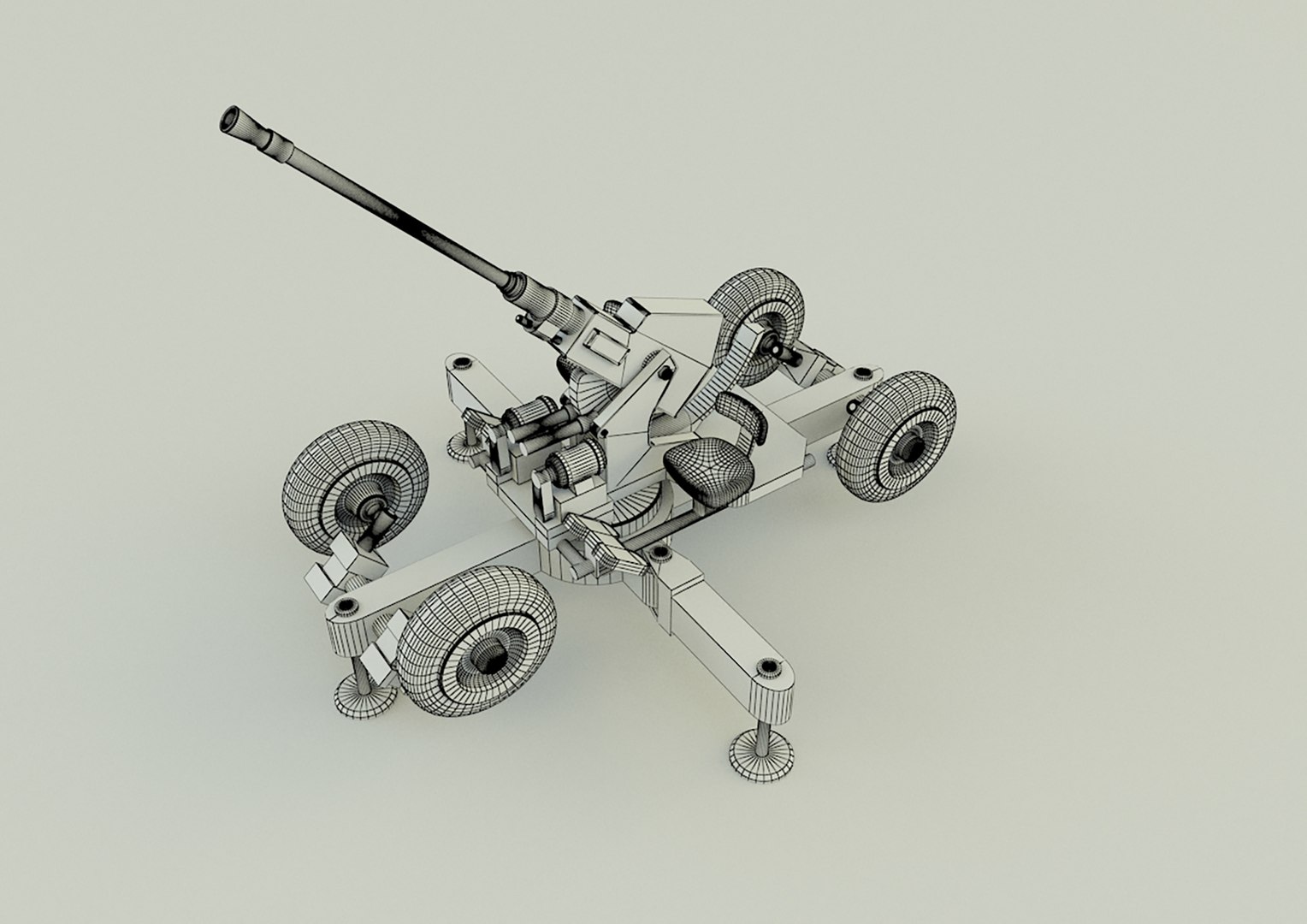 3D Bofors 40mm Gun 3D Model - TurboSquid 2120391