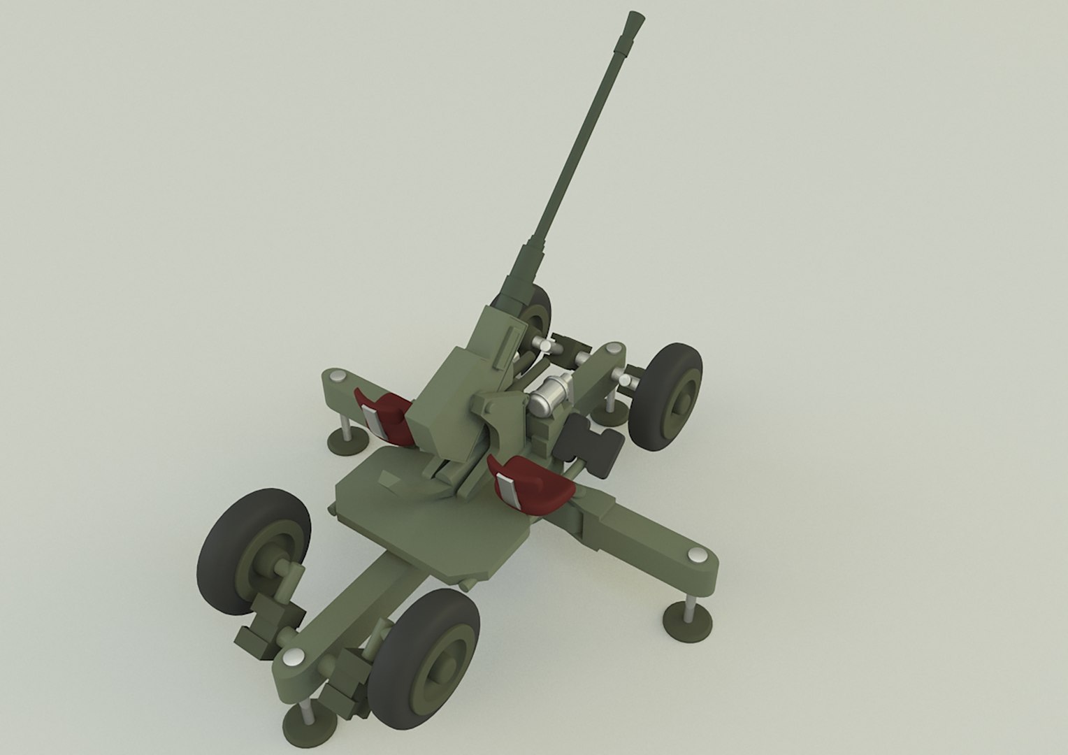 3D Bofors 40mm Gun 3D Model - TurboSquid 2120391