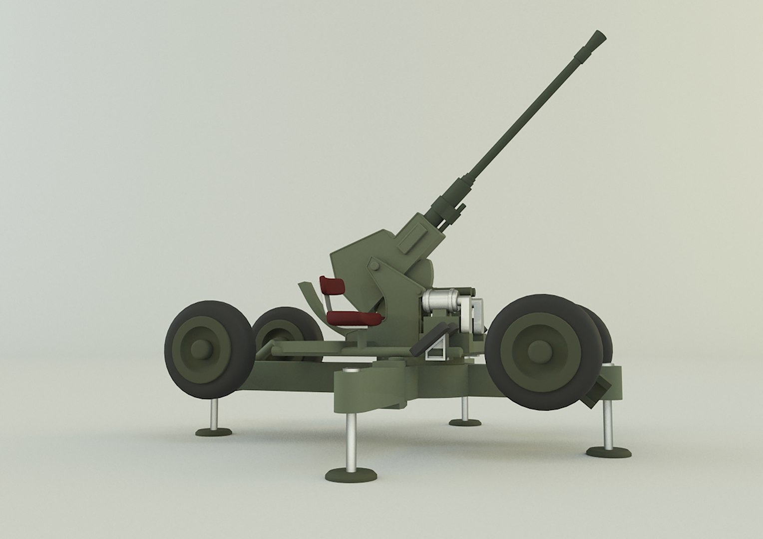 3D Bofors 40mm Gun 3D Model - TurboSquid 2120391