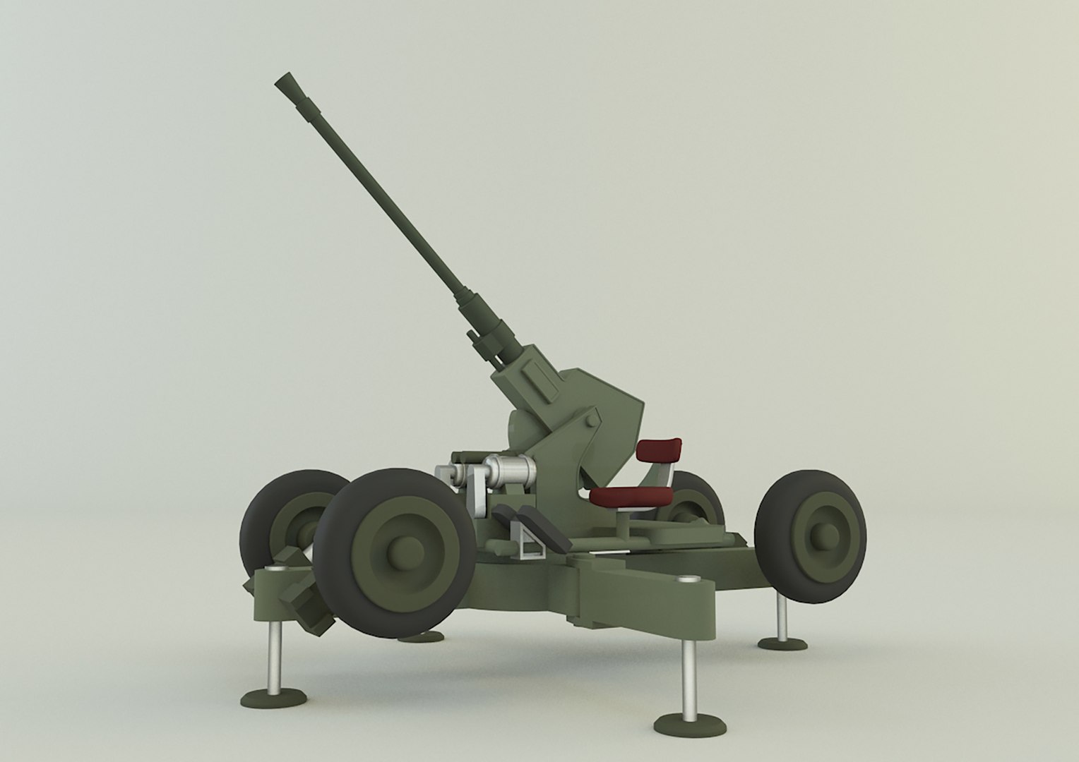 3D Bofors 40mm Gun 3D Model - TurboSquid 2120391