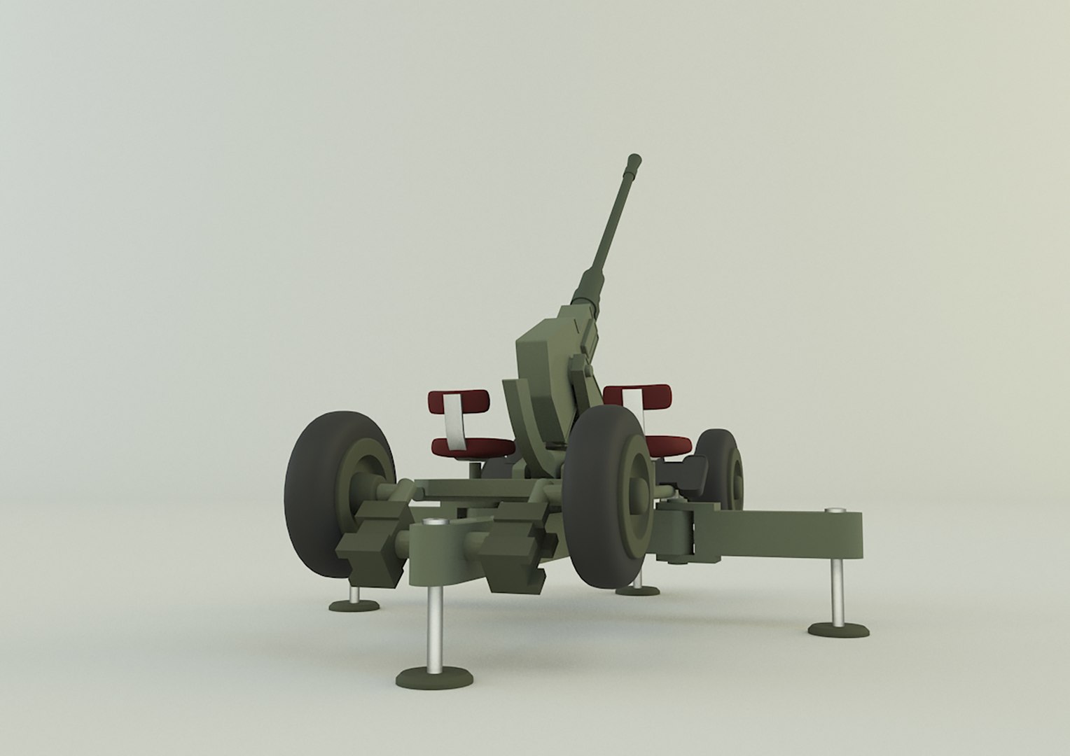 3D Bofors 40mm Gun 3D Model - TurboSquid 2120391
