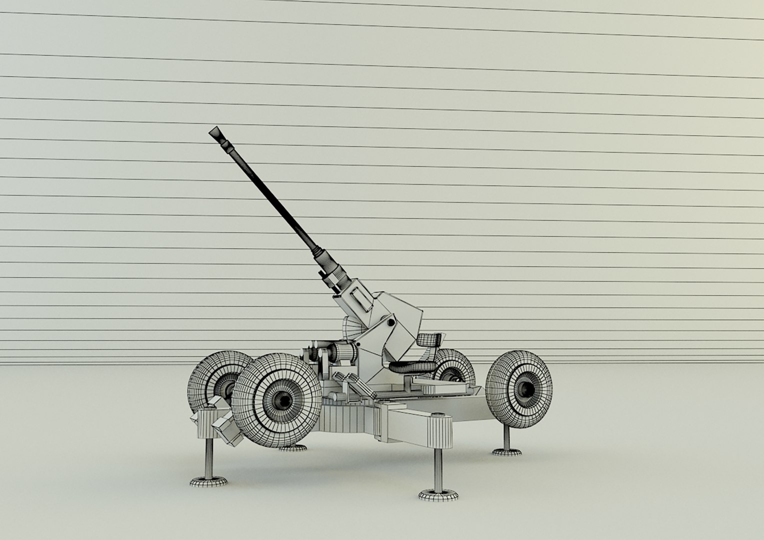 3D Bofors 40mm Gun 3D Model - TurboSquid 2120391