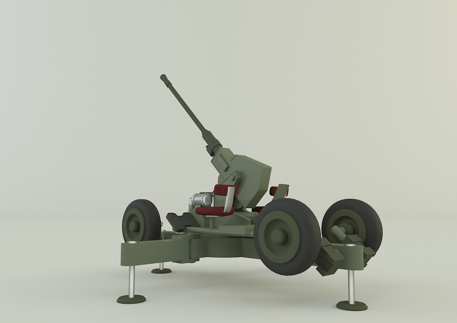 3D Bofors 40mm Gun 3D Model - TurboSquid 2120391
