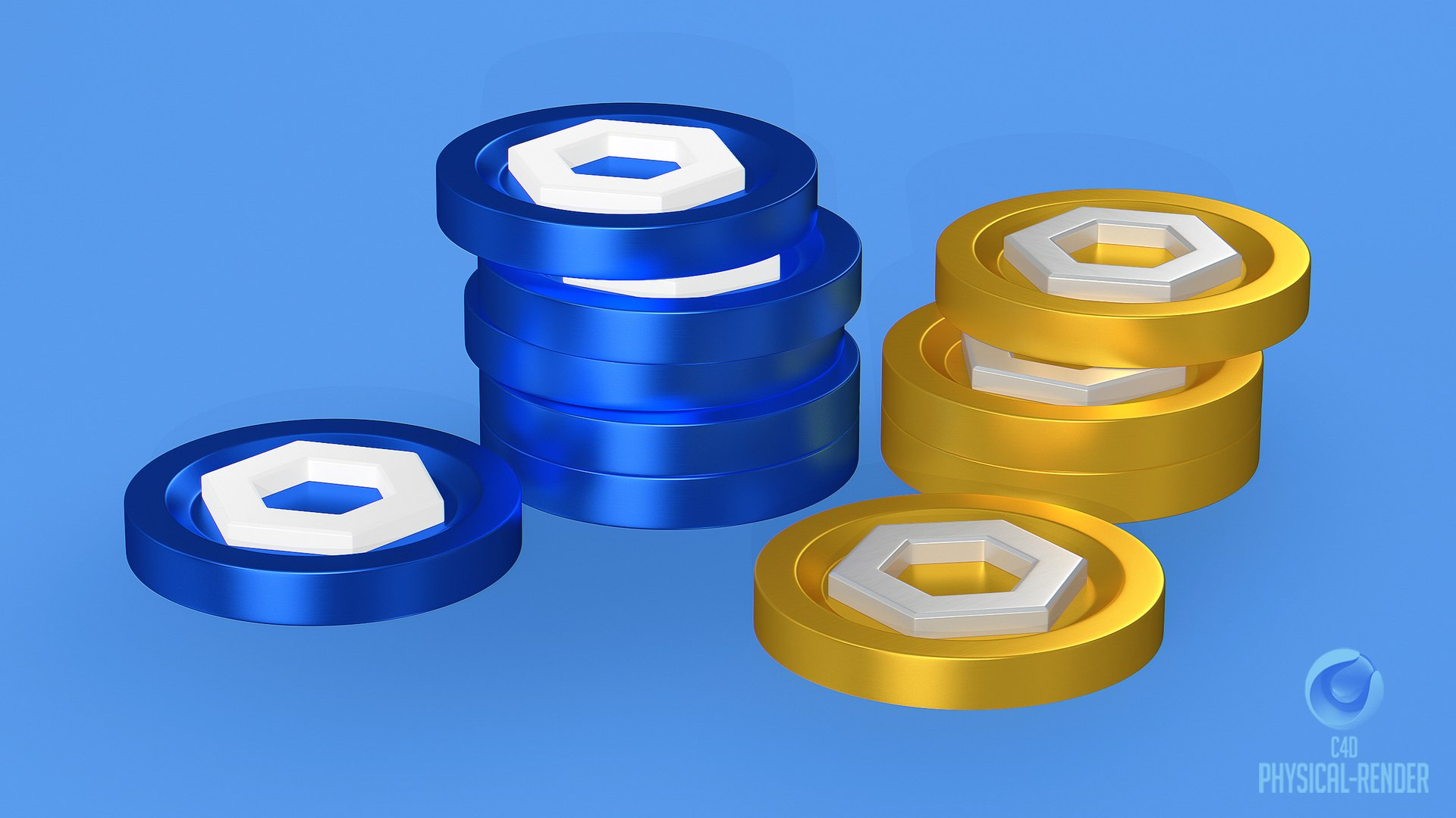 Crypto Coin Chainlink 3D Model - TurboSquid 2164385