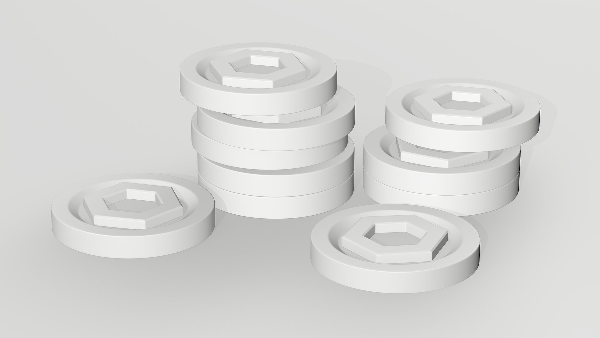 Crypto Coin Chainlink 3D Model - TurboSquid 2164385