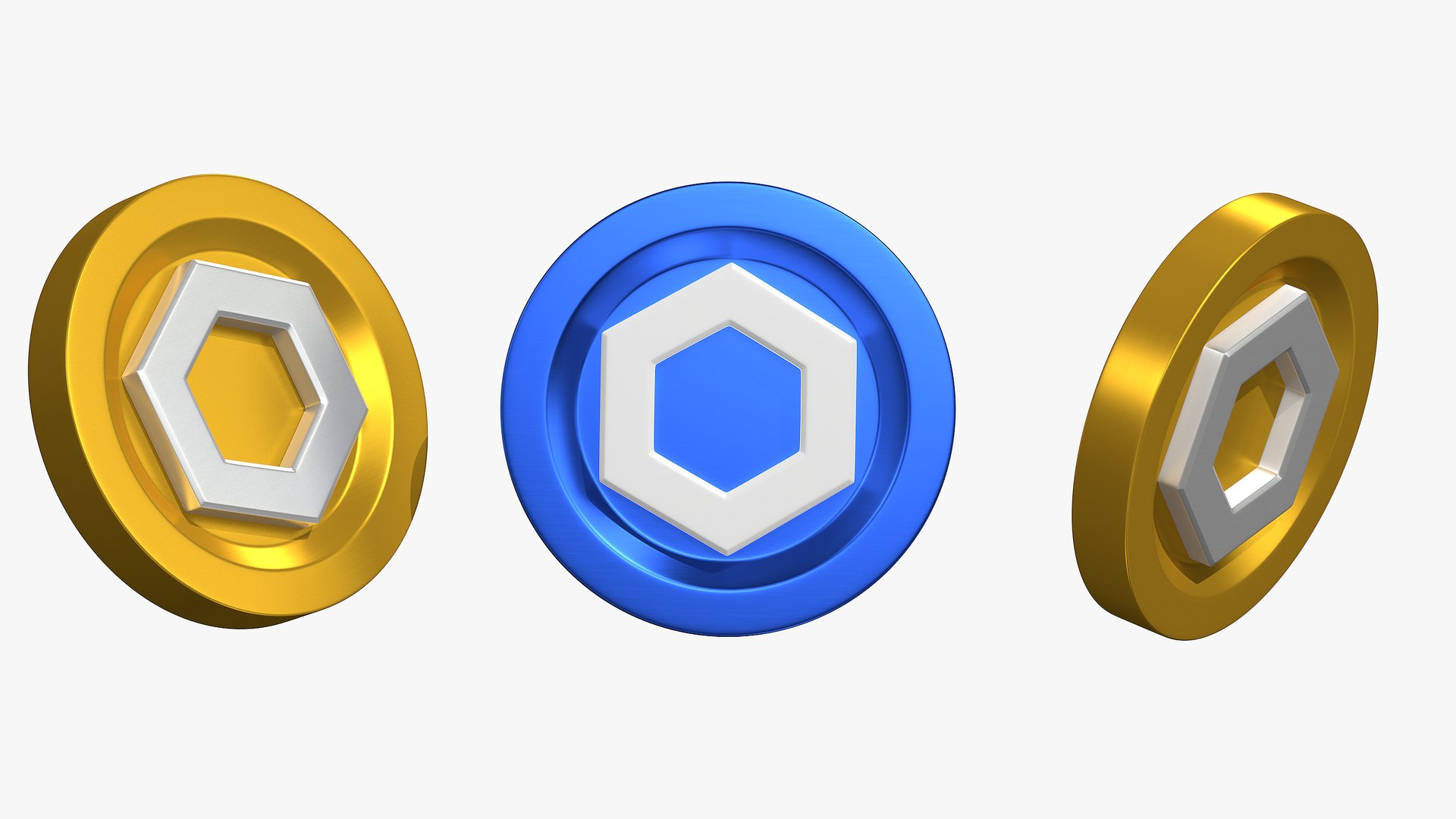 Crypto Coin Chainlink 3D Model - TurboSquid 2164385