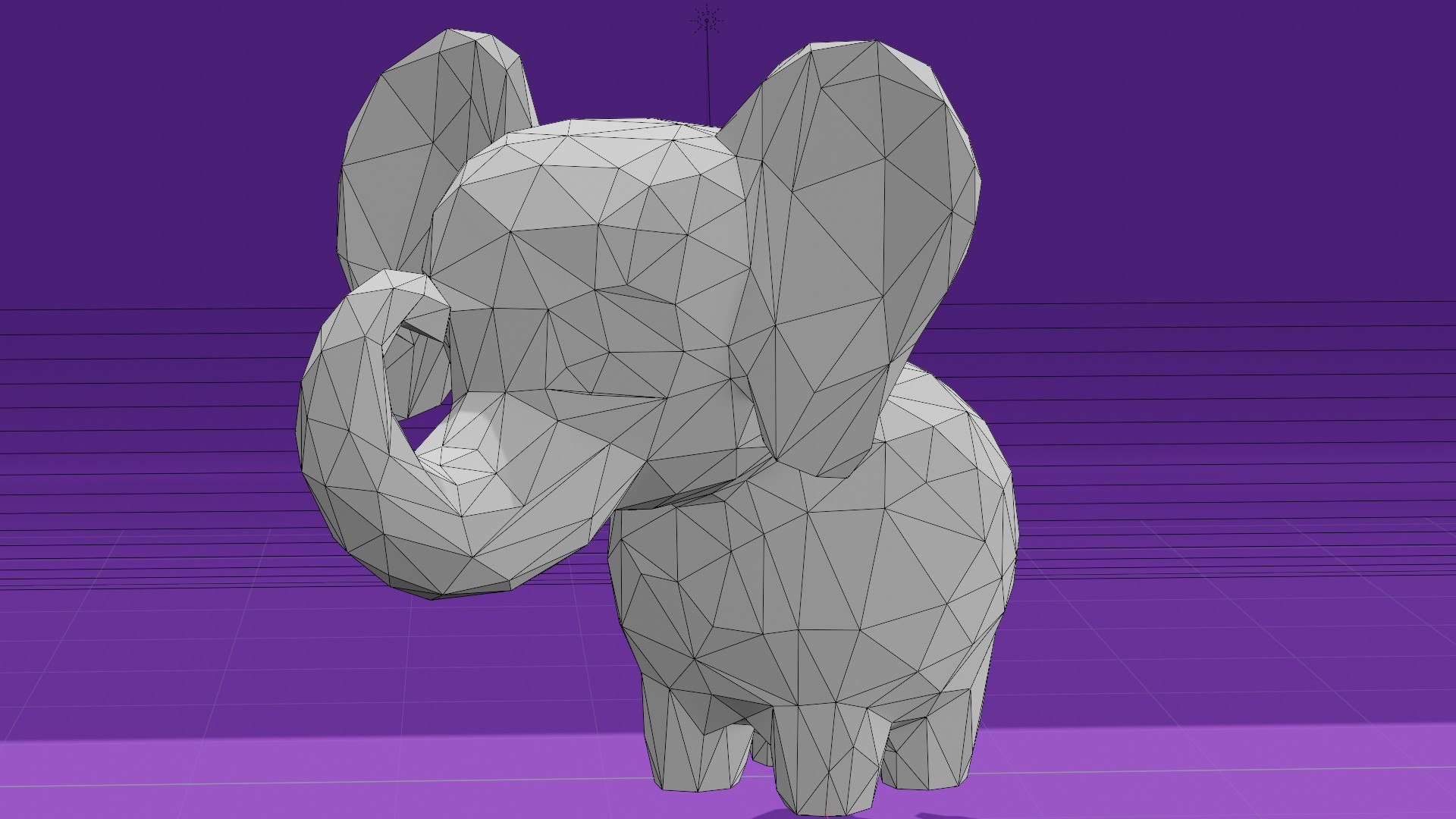 3D Low Poly Elephant - TurboSquid 2088267