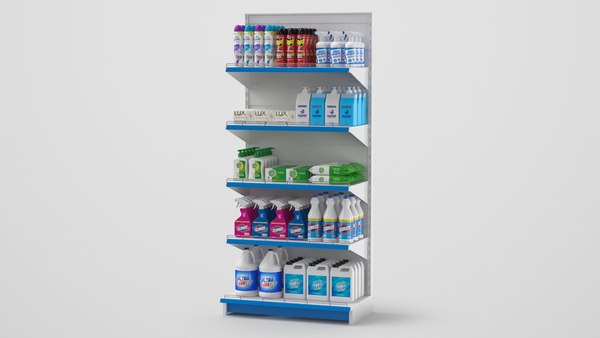 3D 8 Supermarket Shelves Collection - TurboSquid 1778513