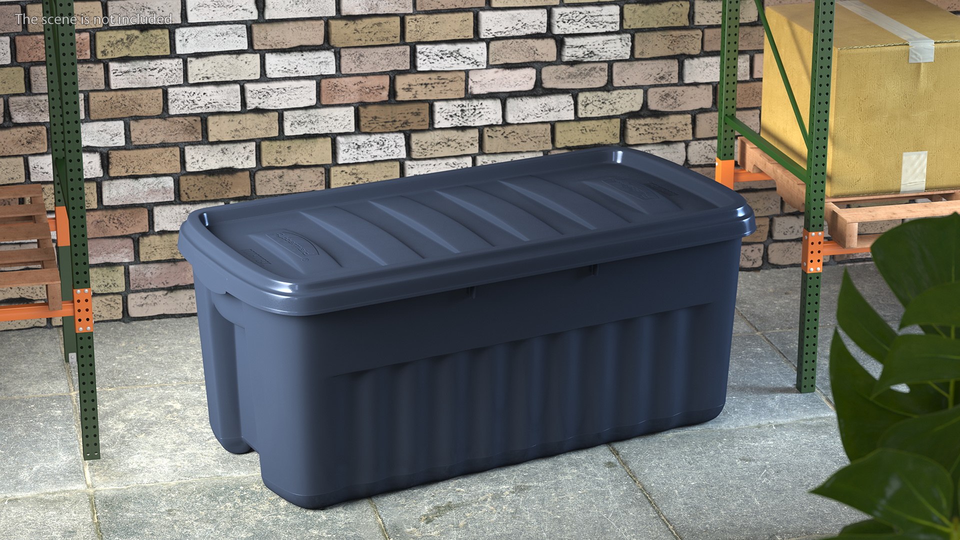 Rubbermaid Roughneck Stackable Storage Bin 50 Gallon 3D Model ...