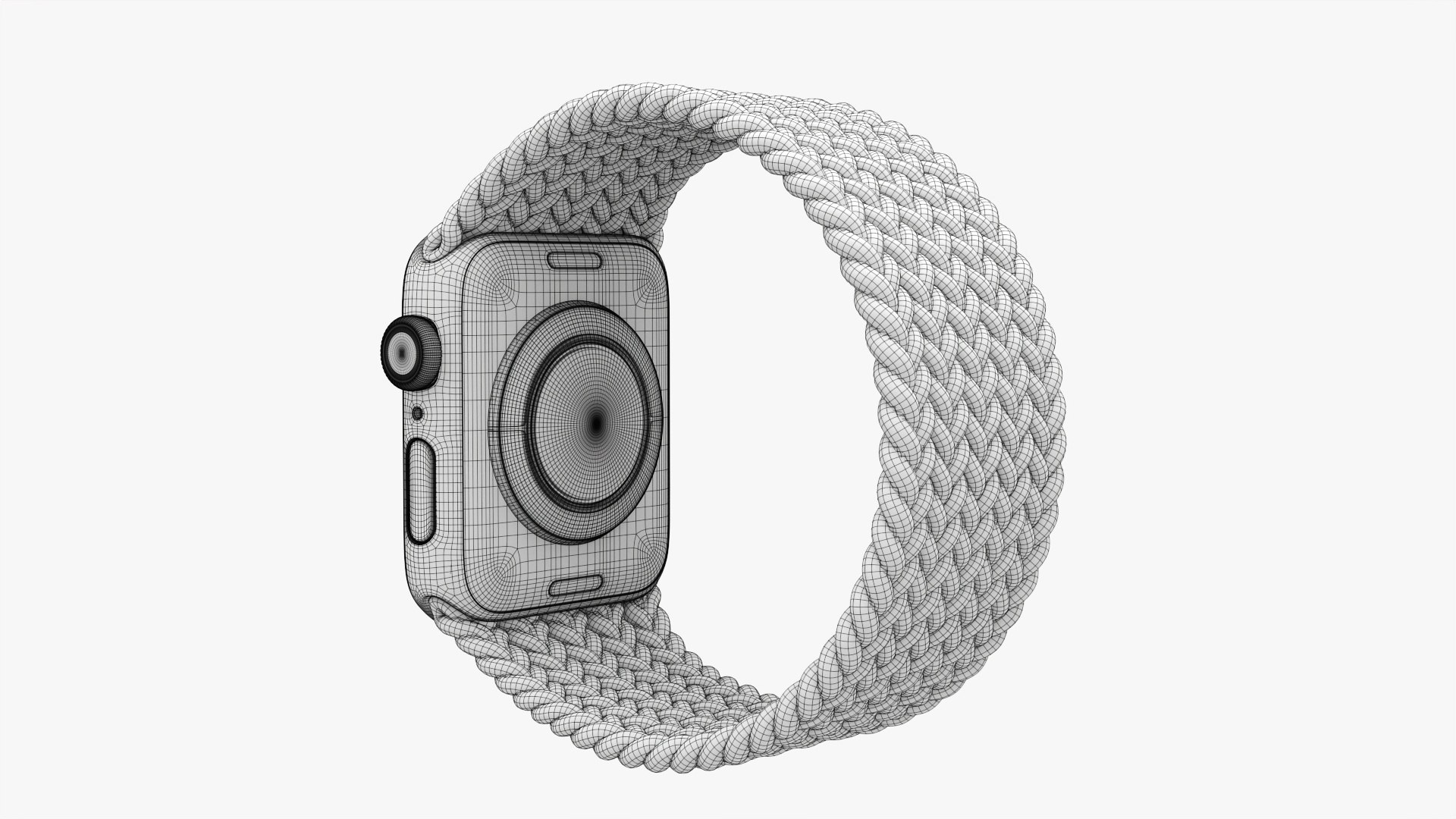3D Apple Watch Series 6 braided solo loop blue model - TurboSquid 1733418