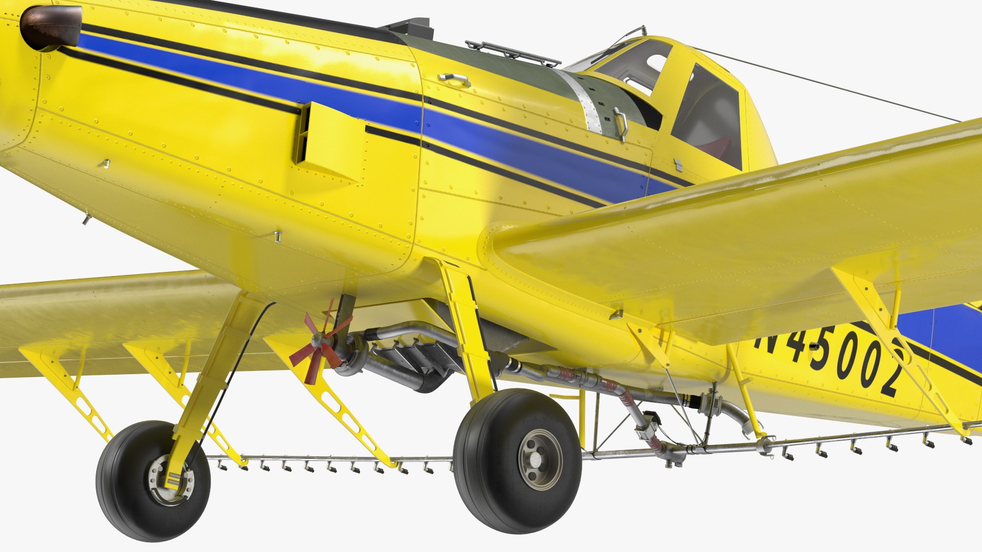 Plane Air Tractor AT 502B Simple Interior Rigged for Maya 3D model ...