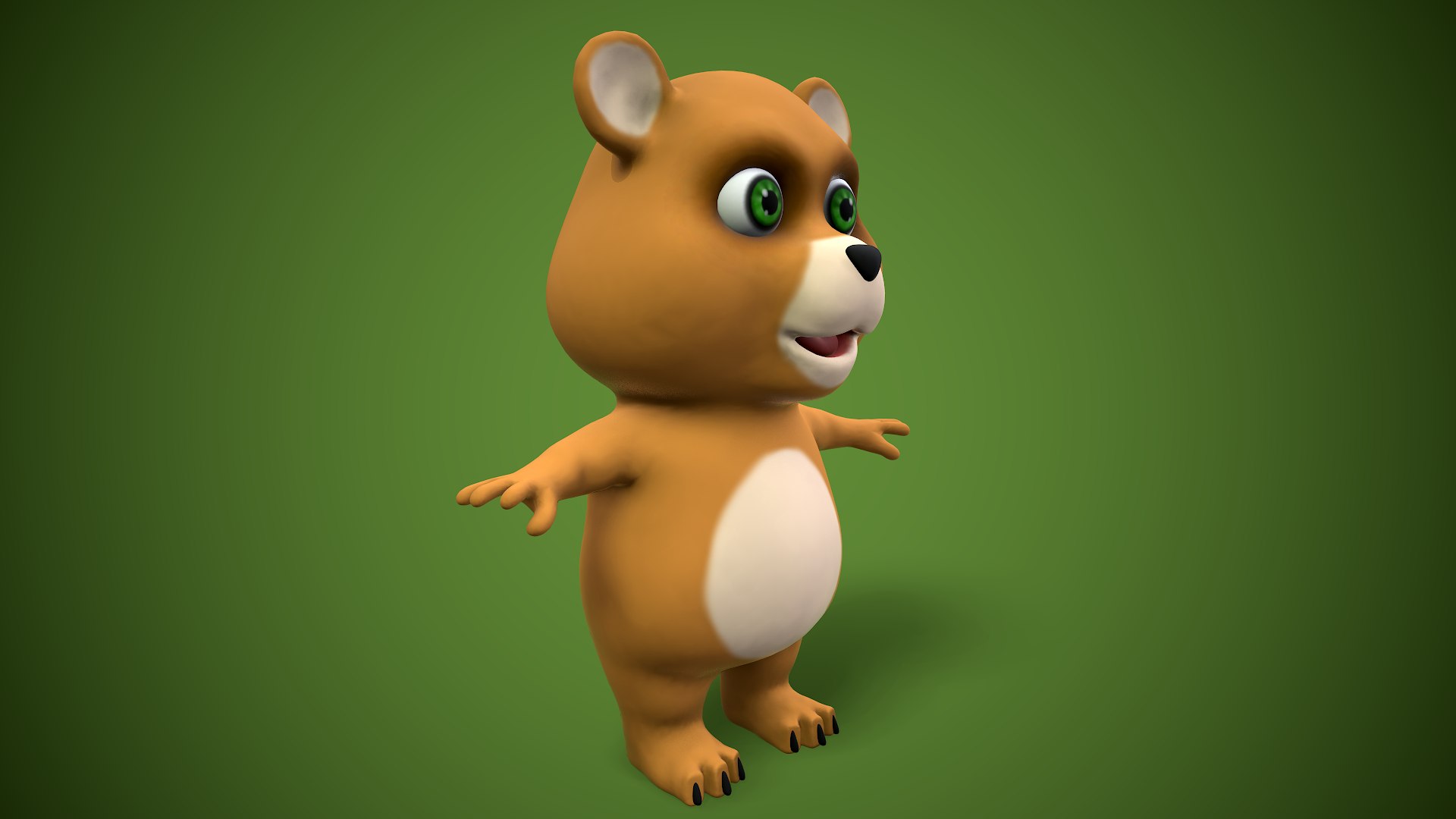 3D model cartoon teddy - TurboSquid 1814028