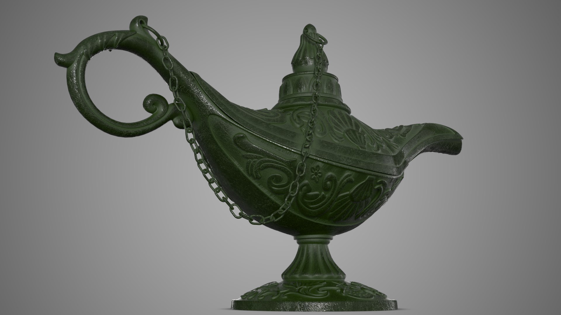 3d Model Aladdin Lamp