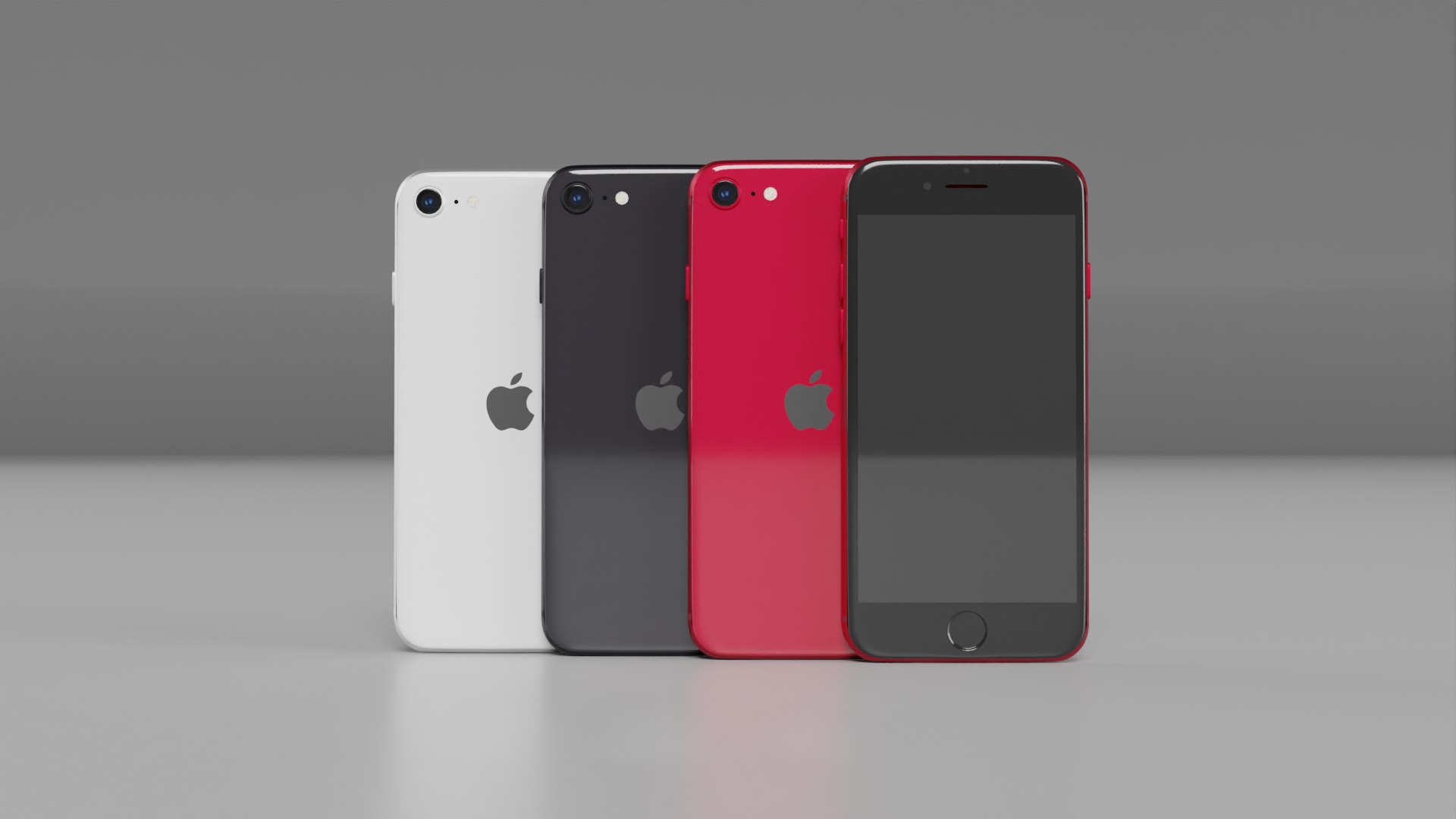 3D iPhone SE 2nd generation 2020 All Colors Smartphone - TurboSquid 2081897