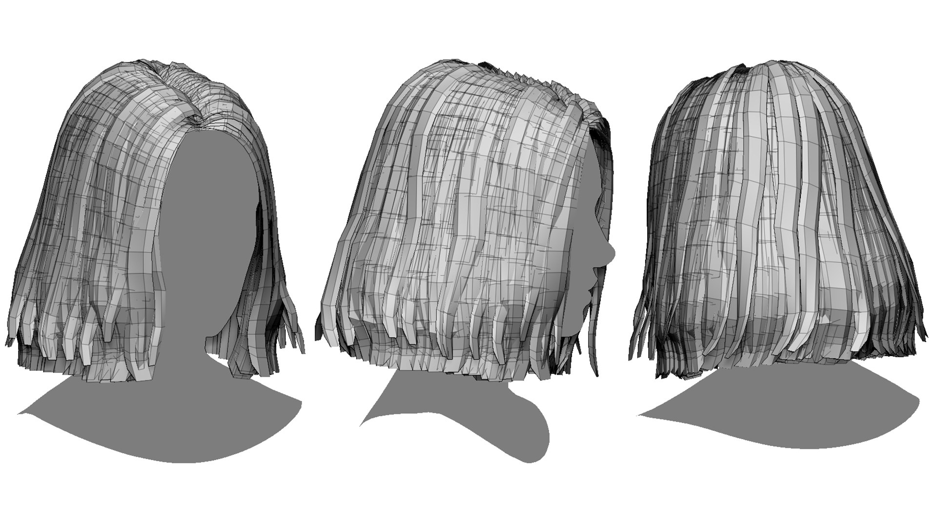 Real-time Hairstyle 3D Model - TurboSquid 2180622