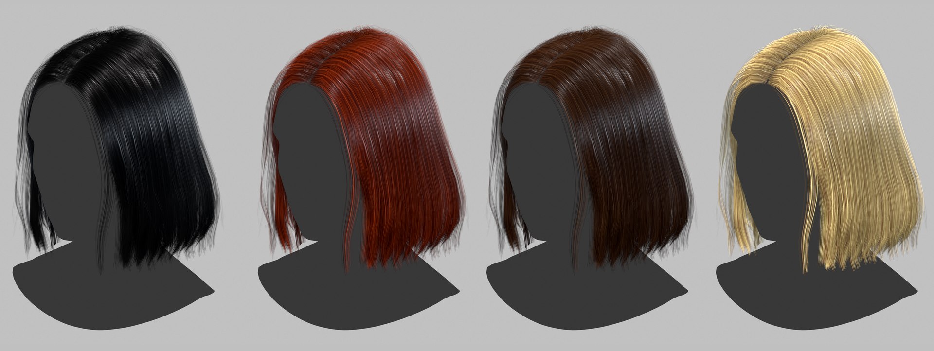 Real-time Hairstyle 3D Model - TurboSquid 2180622