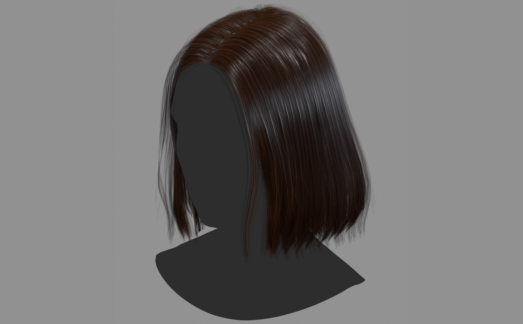 Real-time Hairstyle 3D Model - TurboSquid 2180622