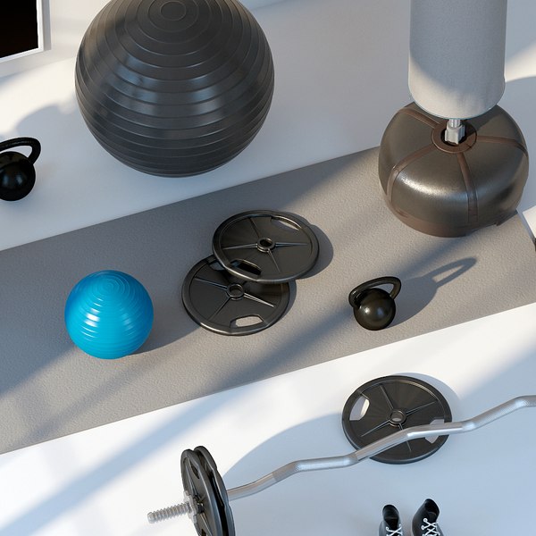 Home gym 3D model - TurboSquid 1724994