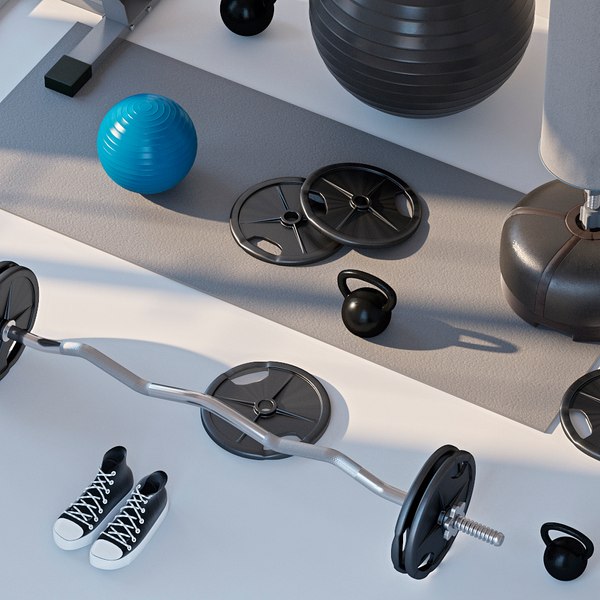 Home gym 3D model - TurboSquid 1724994