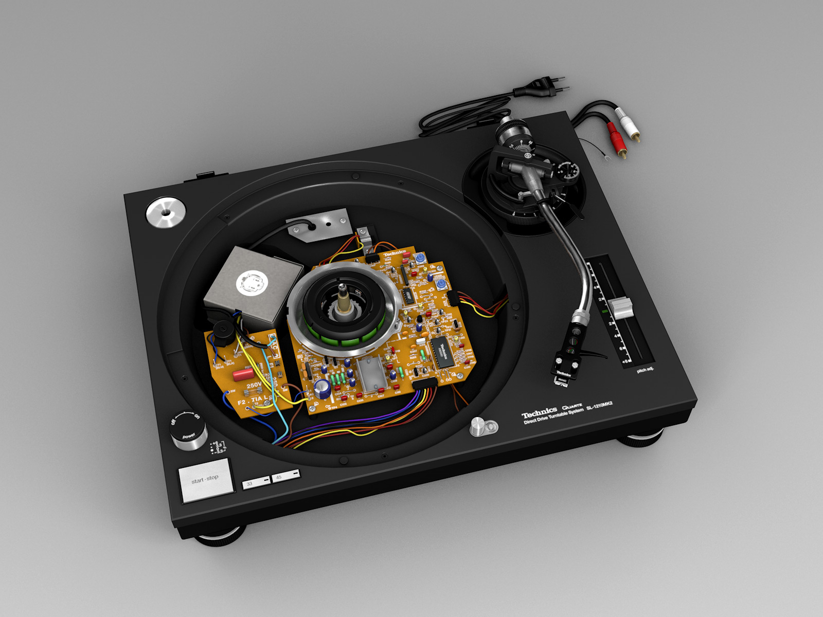 3d turntable technics